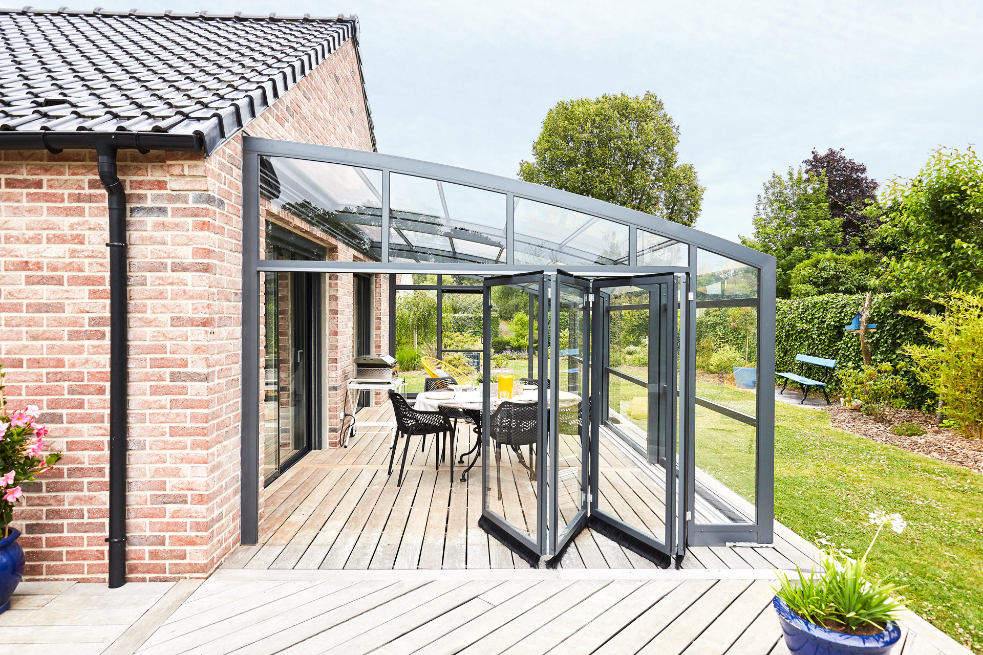 Abri de Terrasse Rétractable en Alu - Gustave Rideau