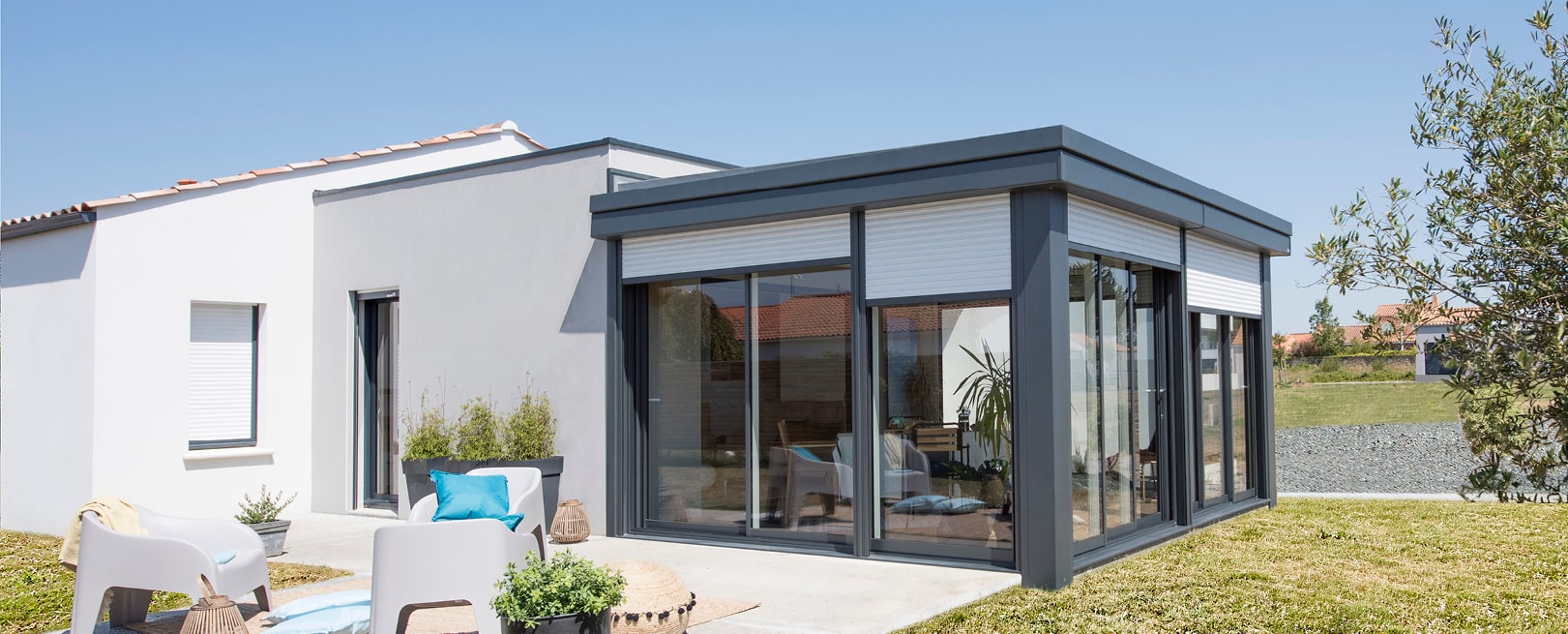 Extension de Maison Moderne en aluminium - Gustave Rideau